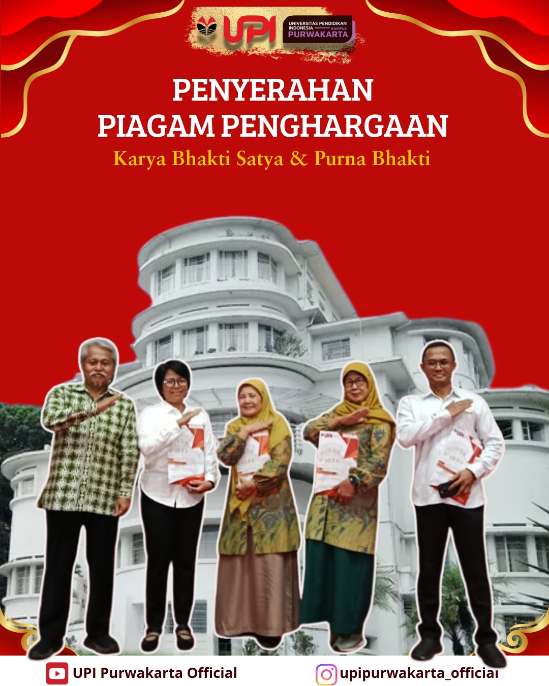 Penyerahan Piagam Karya Bhakti Satya & Purna Bhakti UPI 2025 – Kampus ...